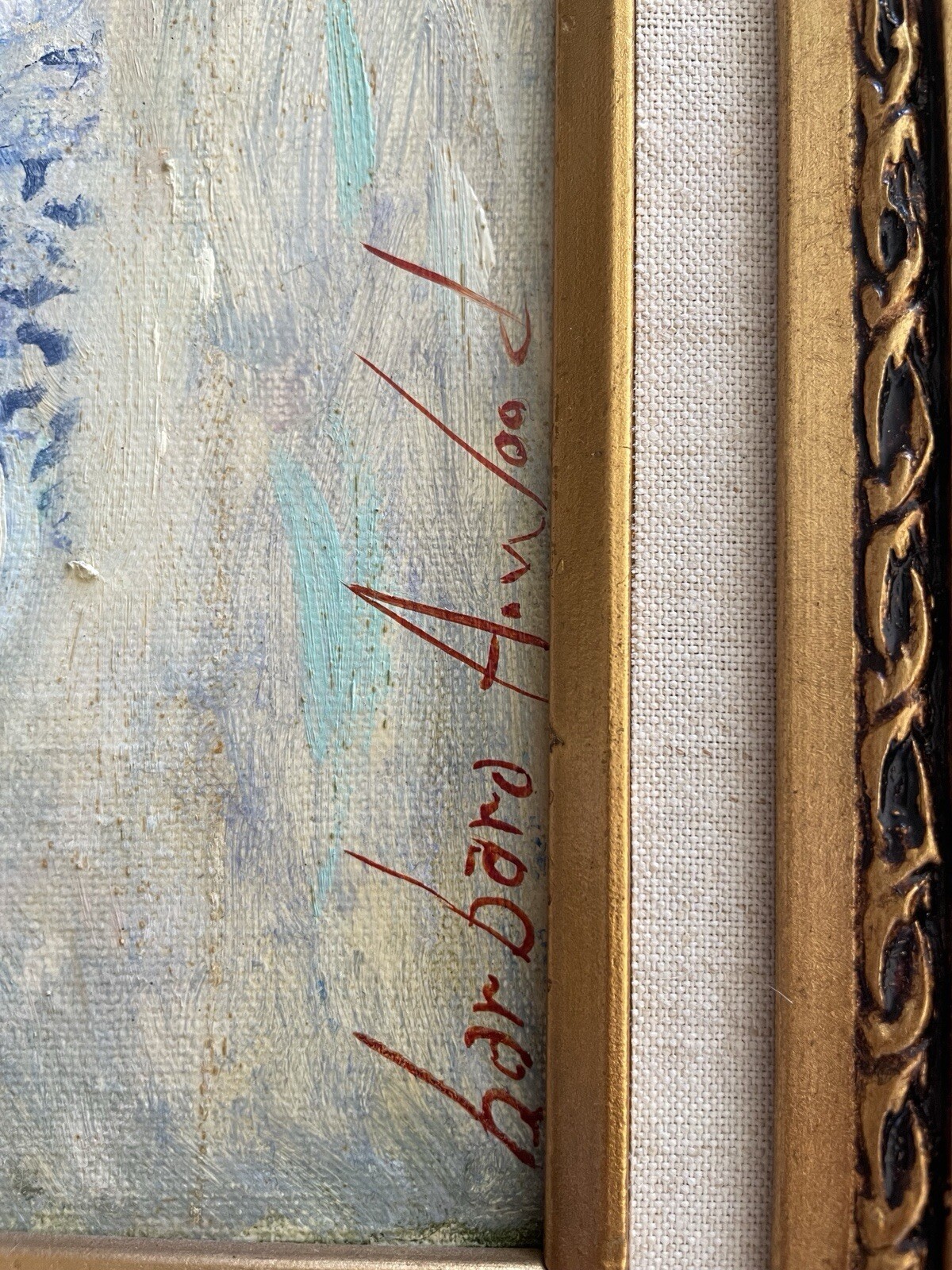 Barbara Wood Original Oil on Canvas Framed Painting “Lenore” | eBay