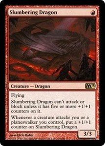 SLUMBERING DRAGON M13 Magic 2013 MTG Red Creature—Dragon RARE | eBay