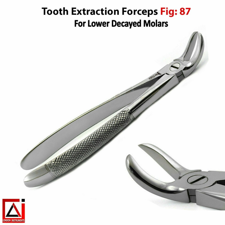 Dental Tooth Extraction Forceps Upper Lower Wisdom Teeth Removal Pliers ...