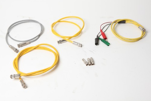 Lot of 4 Low-Noise 3-slot Triax Triaxial cable, mixed length w ...