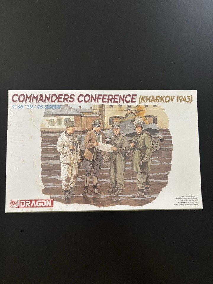 1:35 Dragon 6144 German Commanders Conference Kharkov 1943 Model Kit ...