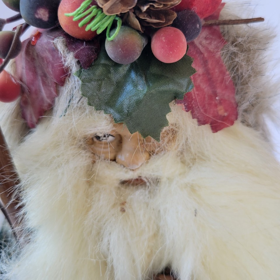 Vintage Santa Claus Chris Cringle Christmas 14" Tree Topper Table ...