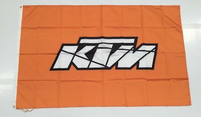 KTM Racing Style 2 Banner Flag - Team Motorbike Motor Cycle Bike Dirt ...
