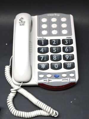 Clarity P300 Amplified Corded Telephone Phone Large Buttons Flashing ...