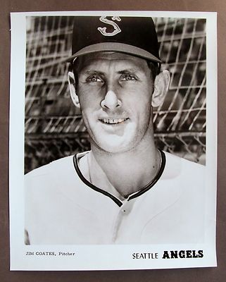 1966 JIM COATES Seattle Angels Popcorn Card premium 8x10 PCL baseball ...