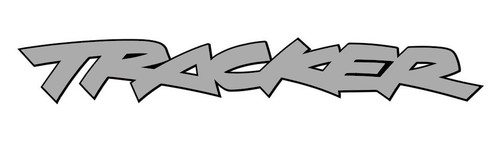 GEO TRACKER Decal vinyl printed Grey Gradient with blk outline SET OF 2 ...