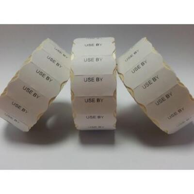 Price Gun Labels CT4 26x12mm White Freezer-UseBy 36 Roll Labels Fits ...