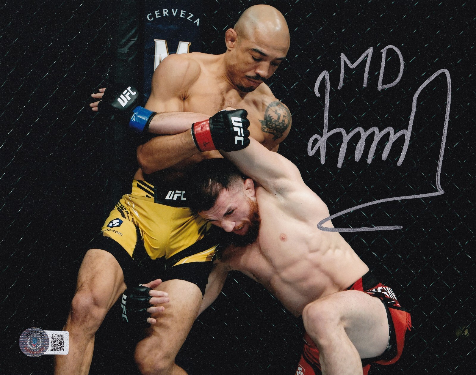 MERAB DVALISHVILI SIGNED AUTO'D 8X10 PHOTO BAS COA UFC 298 278 266 ...