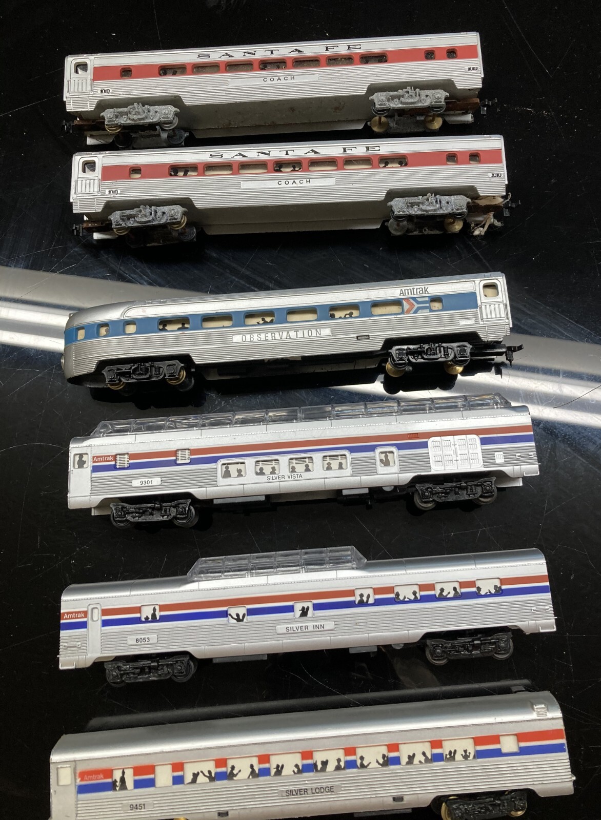 Lot of 6 Ho Passenger Cars Amtrak Set and Santa FE | eBay