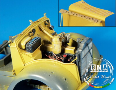 Plus Model 1/35 Opel Blitz Engine Compartment Detail Set for Tamiya kit ...