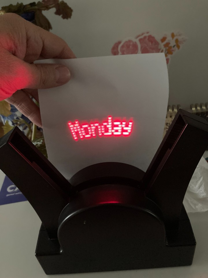 Programmable Message Clock with LED display C17D2290, POV clock | eBay
