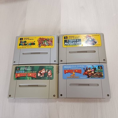 Lot 4 SFC Super Mario World Nintendo Super Family Computer NINTENDO ...
