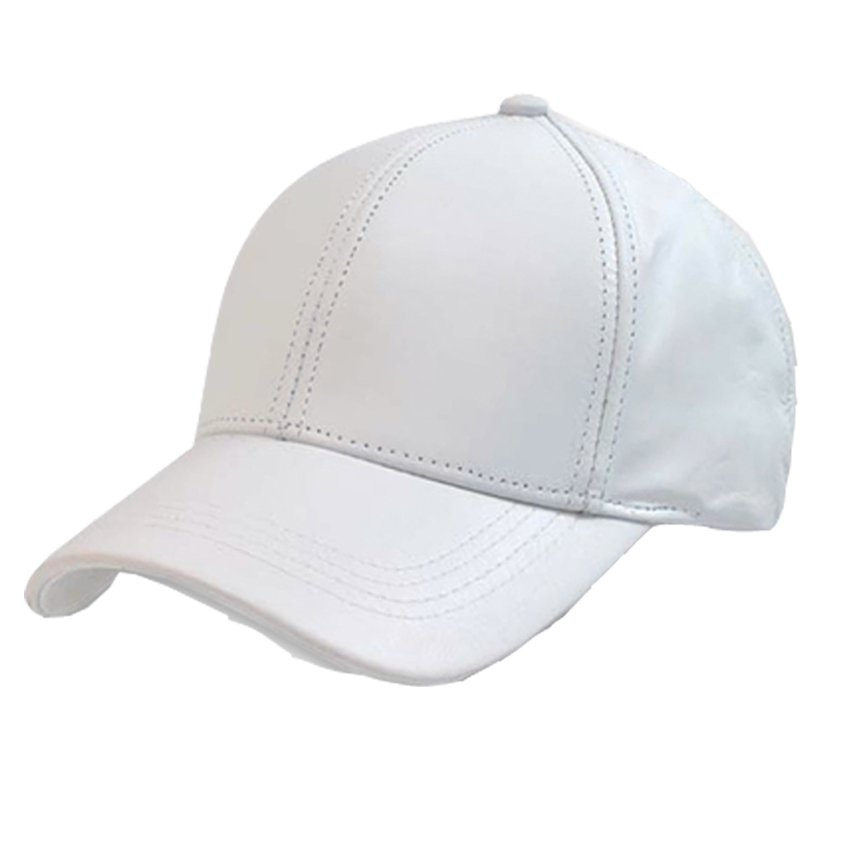 Genuine Leather Base Ball Hat Cap, Motor Biker Chopper | eBay