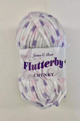 Flutterby Chunky Chenille Yarn James C Brett Color # B7 (192 Yards) | eBay