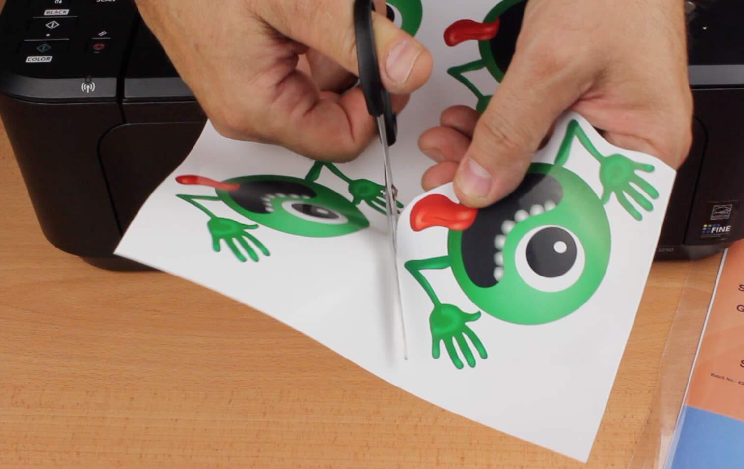 20 Sheets Inkjet Glossy Photo Sticker Paper 35lbs 120gsm 8.5x11 Full ...