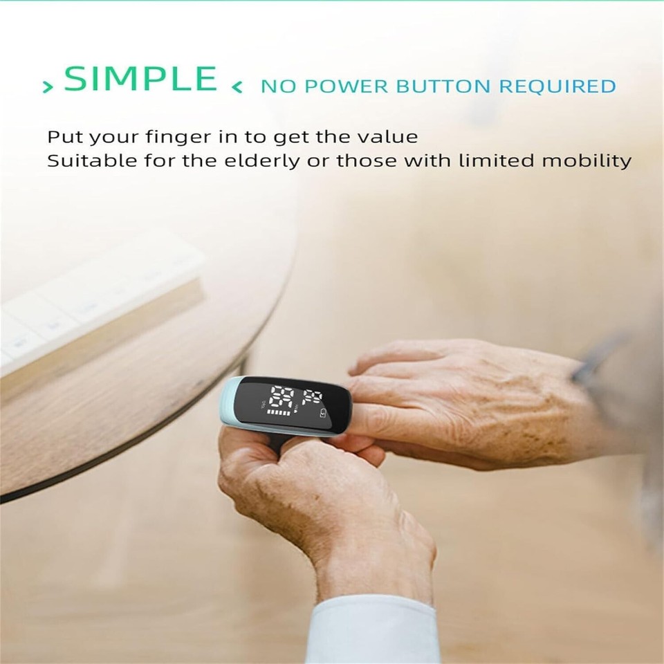 2025 upgraded Blood oxygen level, heart rate monitor, finger clip pulse ...