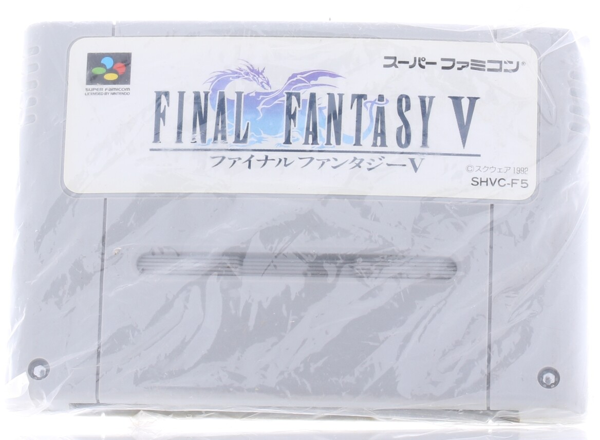 Final Fantasy 5 V FF5 Video Game Japanese Super Famicom Nintendo ...