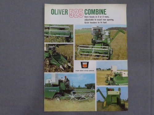 original 1967 Oliver 525 Combine sales Brochure Catalog | eBay
