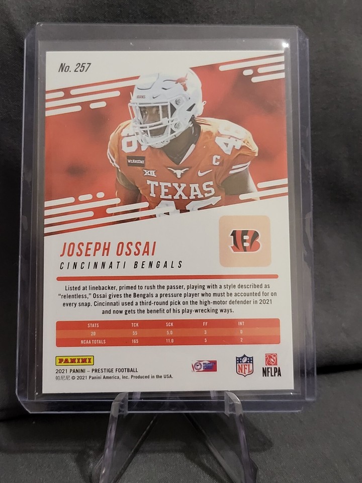 2021 Panini Prestige #257 JOSEPH OSSAI RC Cincinnati Bengals Rookie | eBay