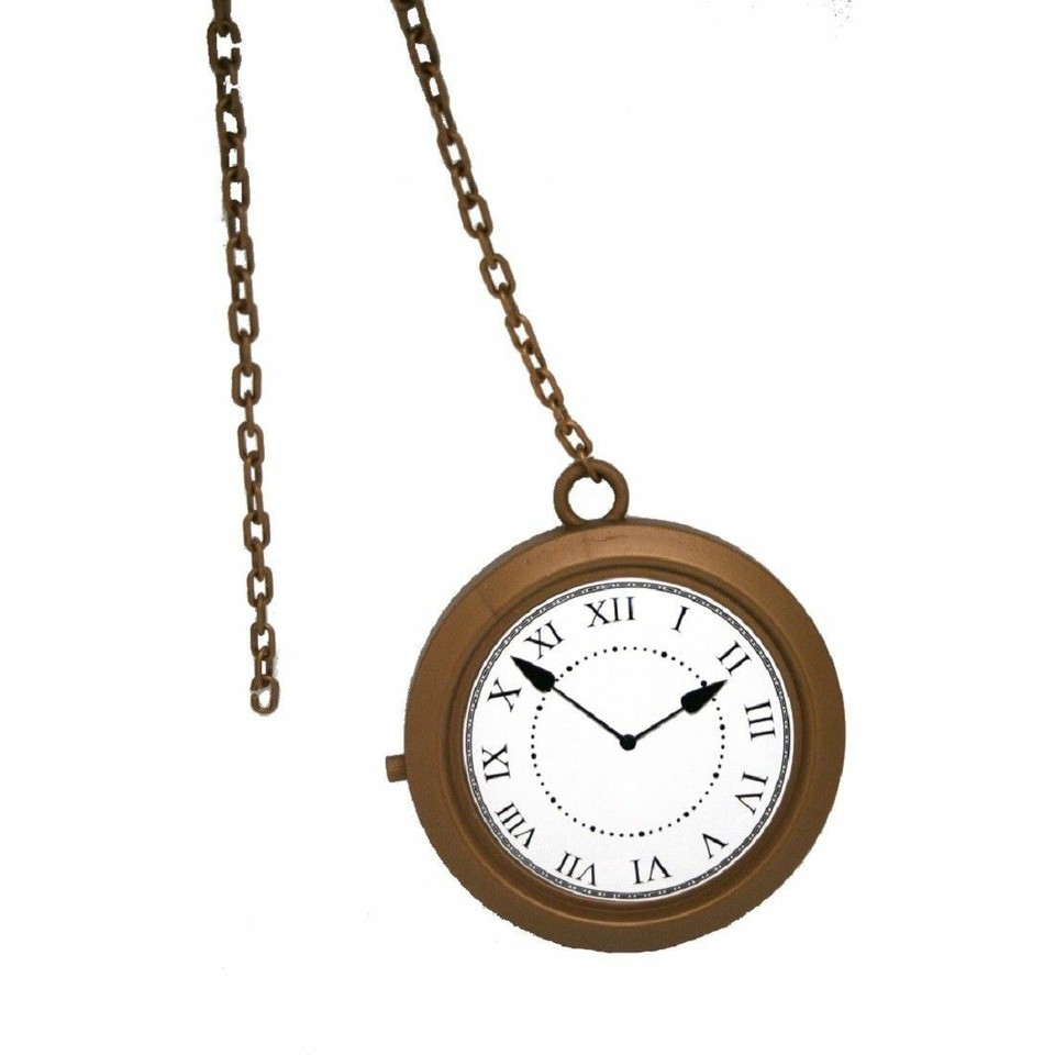 HIP HOP JUMBO CLOCK NECKLACE Rapper Flavor Giant Watch Chain Alice ...