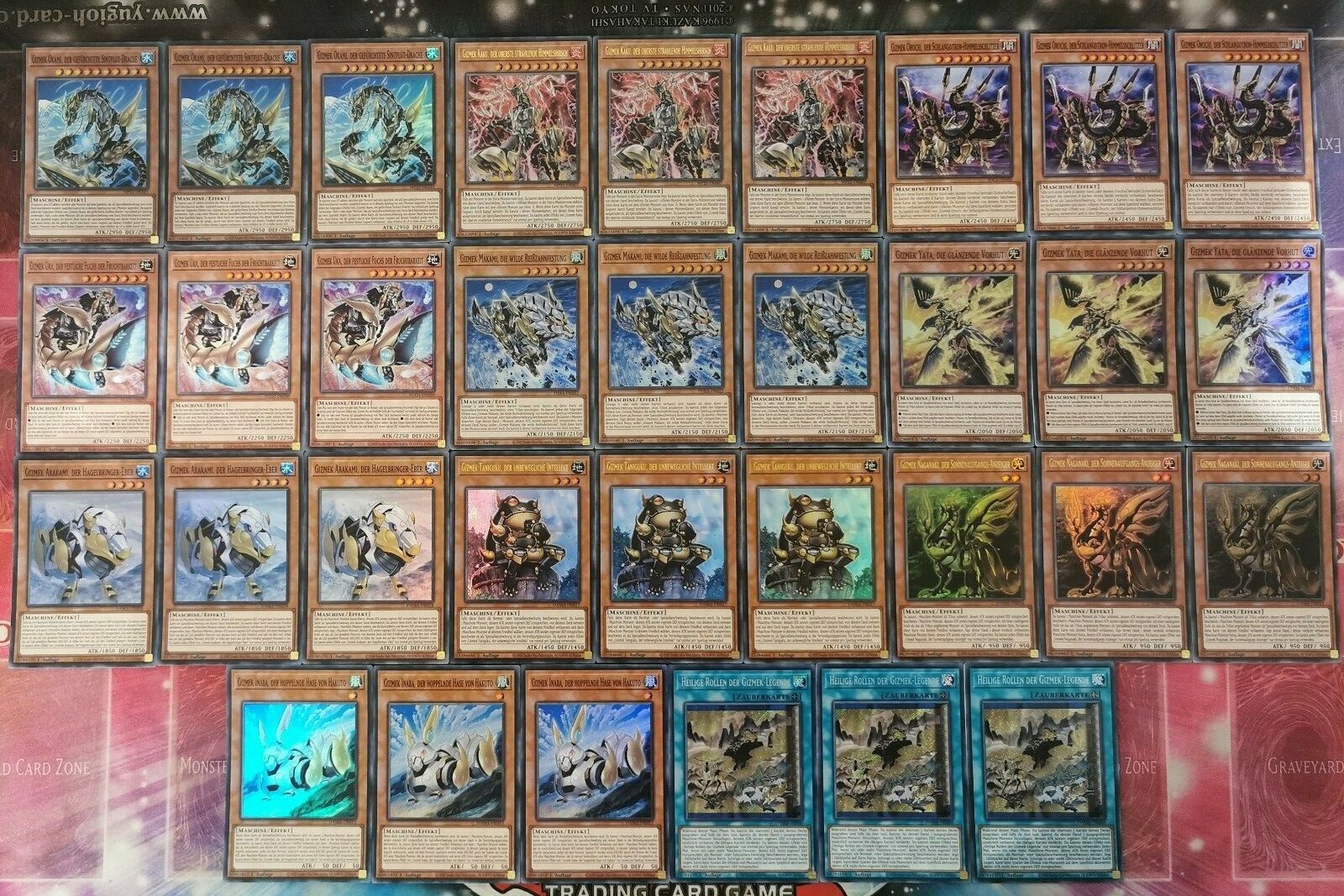 GIZMEK DECK/SET/CORE-Okami,Yata,Taniguku,Naganaki,Inaba,Rollen,Legende ...