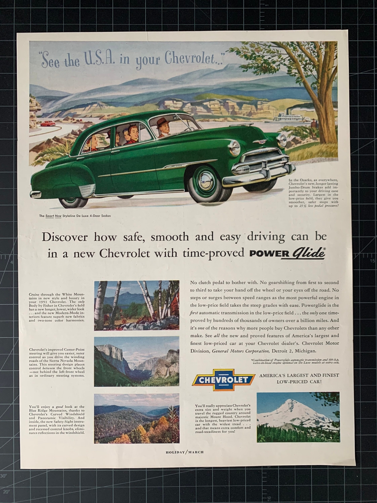 Vintage 1951 Chevrolet Print Ad | eBay