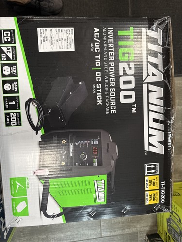 Titanium TI-TIG200 TIG 200 Professional AC/DC TIG Welder With 120/240v ...