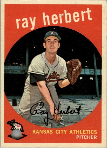 1959 Topps #154 Ray Herbert - POOR (hole punched) | eBay