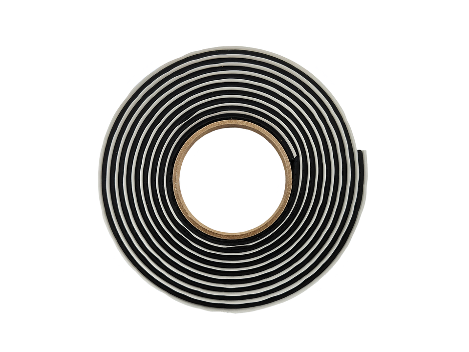 6mm x 12' Foam Core Round Butyl Tape Roll Auto Glass Adhesive Soft Seal ...
