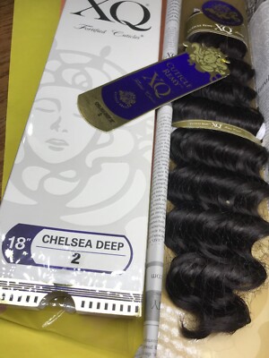 XQ CUTICLE REMY YAKY 100% HUMAN HAIR WEAVE_CHELSEA_DEEP_WAVE_18"_#2 | eBay