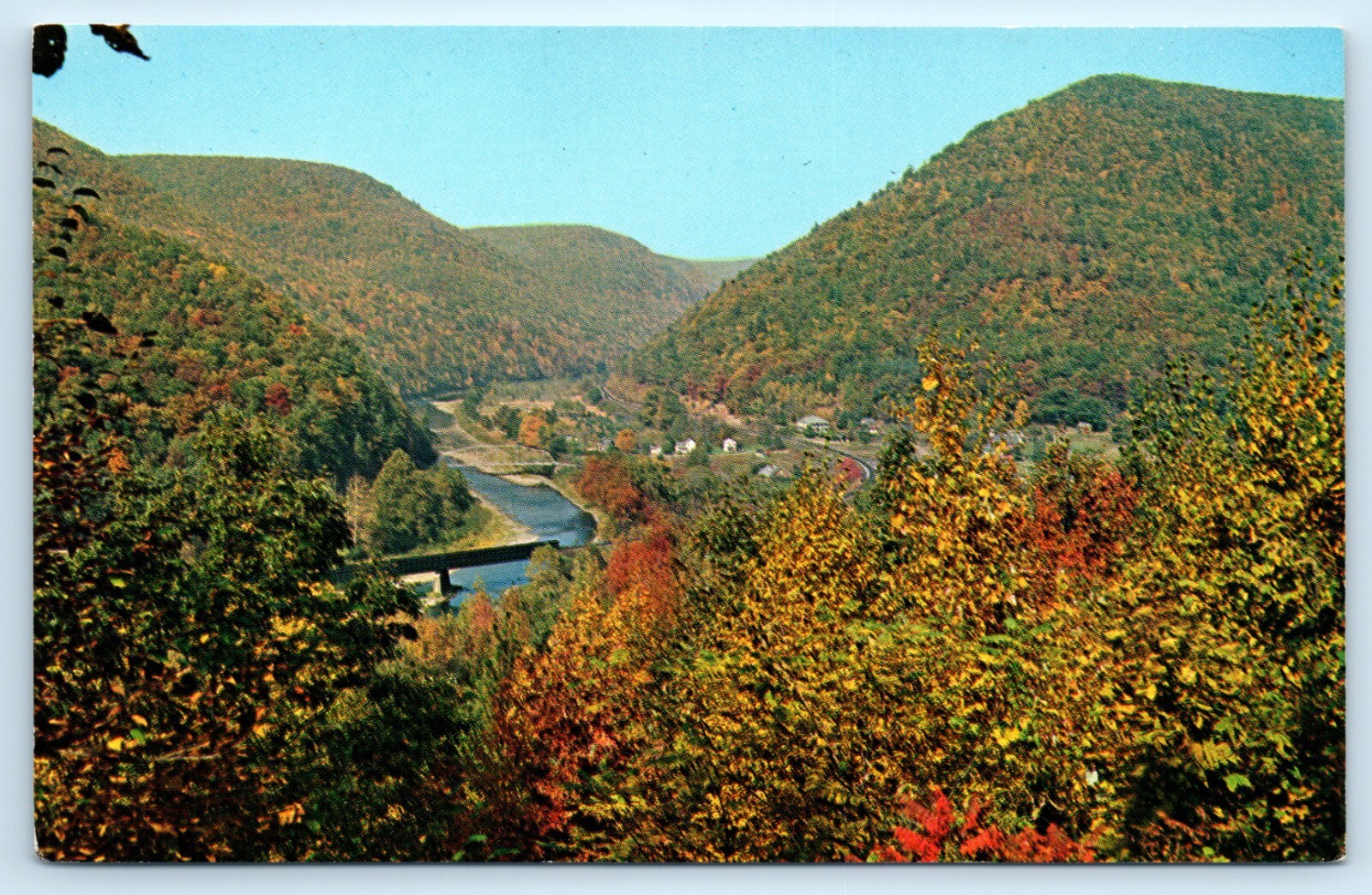 POSTCARD Pine Creek at Blackwell Southern End of Pennsylvania's Grand ...