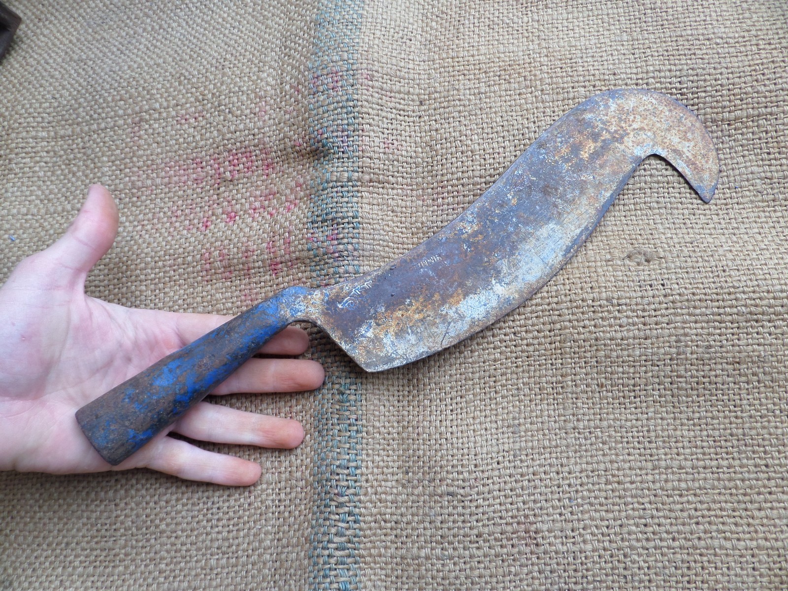 ANTIQUE VINTAGE FALX BILLHOOK SLASHER GARDEN TOOL | eBay