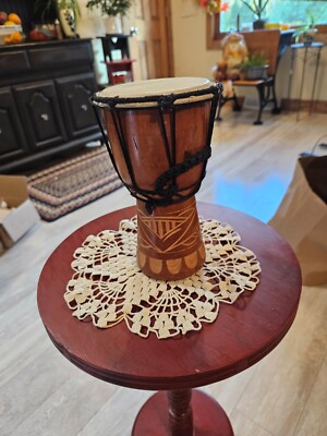 Djembe Drum Carved Bongo African inspired music also a unique gifting ...