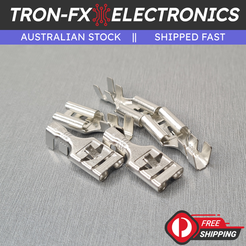 5PCS 9.5mm Locking Female Spade 12-14 AWG Wire Terminal Connector | eBay