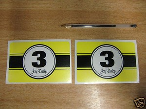 2x Joey Dunlop Number 3 decals / stickers large 4.5"x3" | eBay