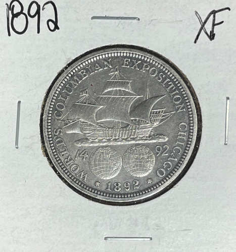 1892 COLUMBIAN EXPO COMMEMORATIVE SILVER HALF DOLLAR~XF ~NICE COIN~ | eBay