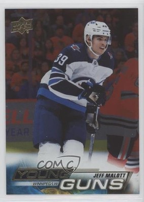 2022-23 Upper Deck Series 1 Young Guns Silver Foil Jeff Malott #247 ...