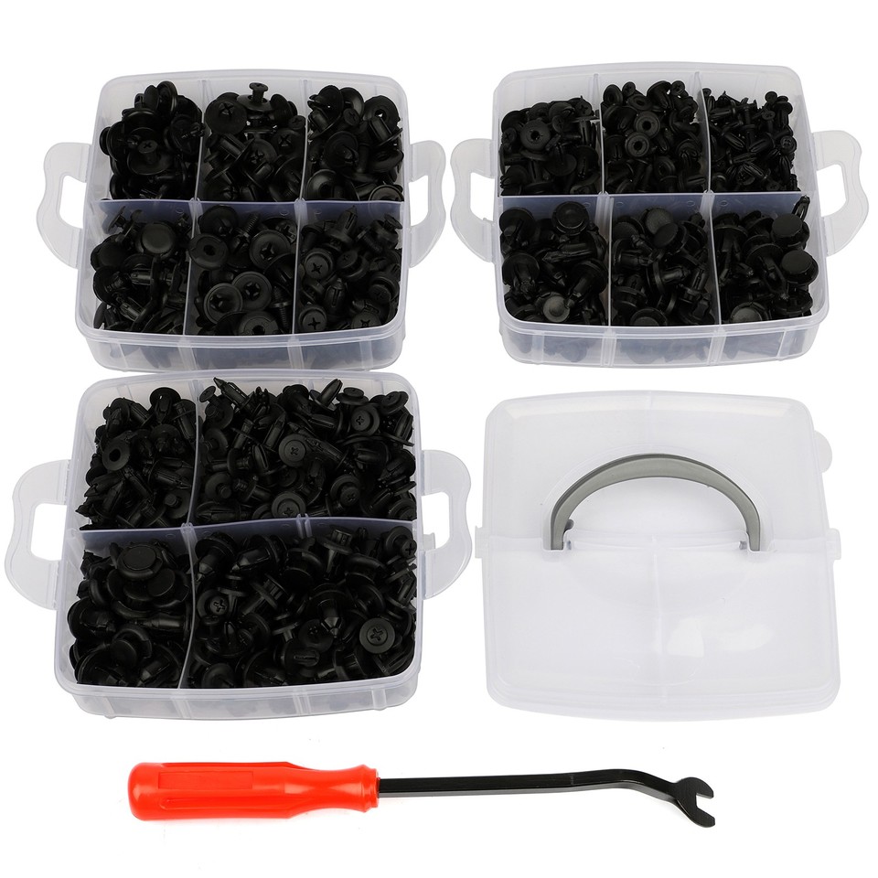 620x Plastic Push Pin Rivets Fasteners Kit Trim Panel Moulding Clips ...