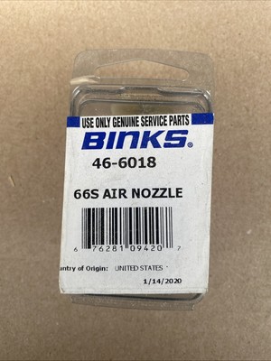 Binks 66SS Air Nozzle (46-6018) For 2001 Spray Guns | eBay