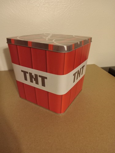 AMC Theatres Minecraft Movie Tin Popcorn Bucket TNT Block | eBay