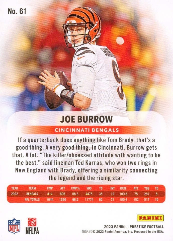 2023 Panini Prestige - Joe Burrow #61 | eBay