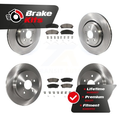 Front Rear Disc Brake Rotors And Ceramic Pads Kit For 2020-2020 Toyota ...