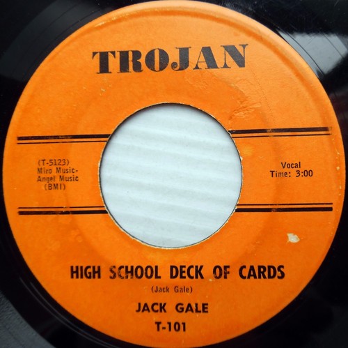 JACK GALE doowop 45 JEU DE CARTES LYCÉE / RUSHIN HOME bon état CHEVAL ...