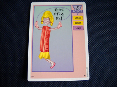 Rare Pez Card Game Card #93 Girl Pez Pal Mint Condition | eBay
