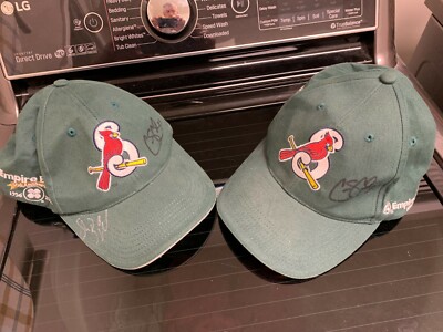 3 total St Louis Springfield Cardinals sga HAT / CAPS autograph signed ...