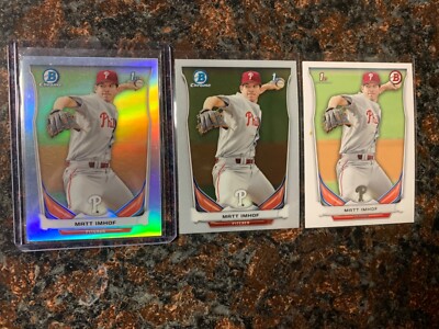 Matt Imhof RC LOT 3x 2014 Bowman Draft Refractor Chrome & Base #CDP45 ...
