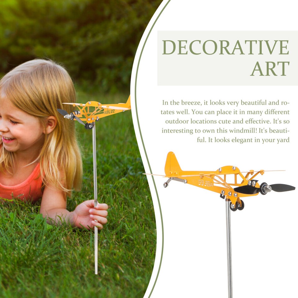 Wind Spinner Windmill Wind Catchers Sculpture Airplane Weathervane Wind ...