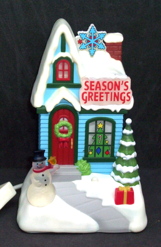 Hallmark 2009 Caroling Cottage - Season's Greetings - Light/Music - NWT ...