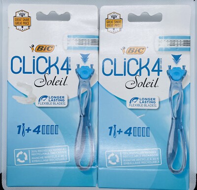 BIC Soleil CLICK4-4 Cartridges Each-2 Packs (8 Cartridges Total) | eBay