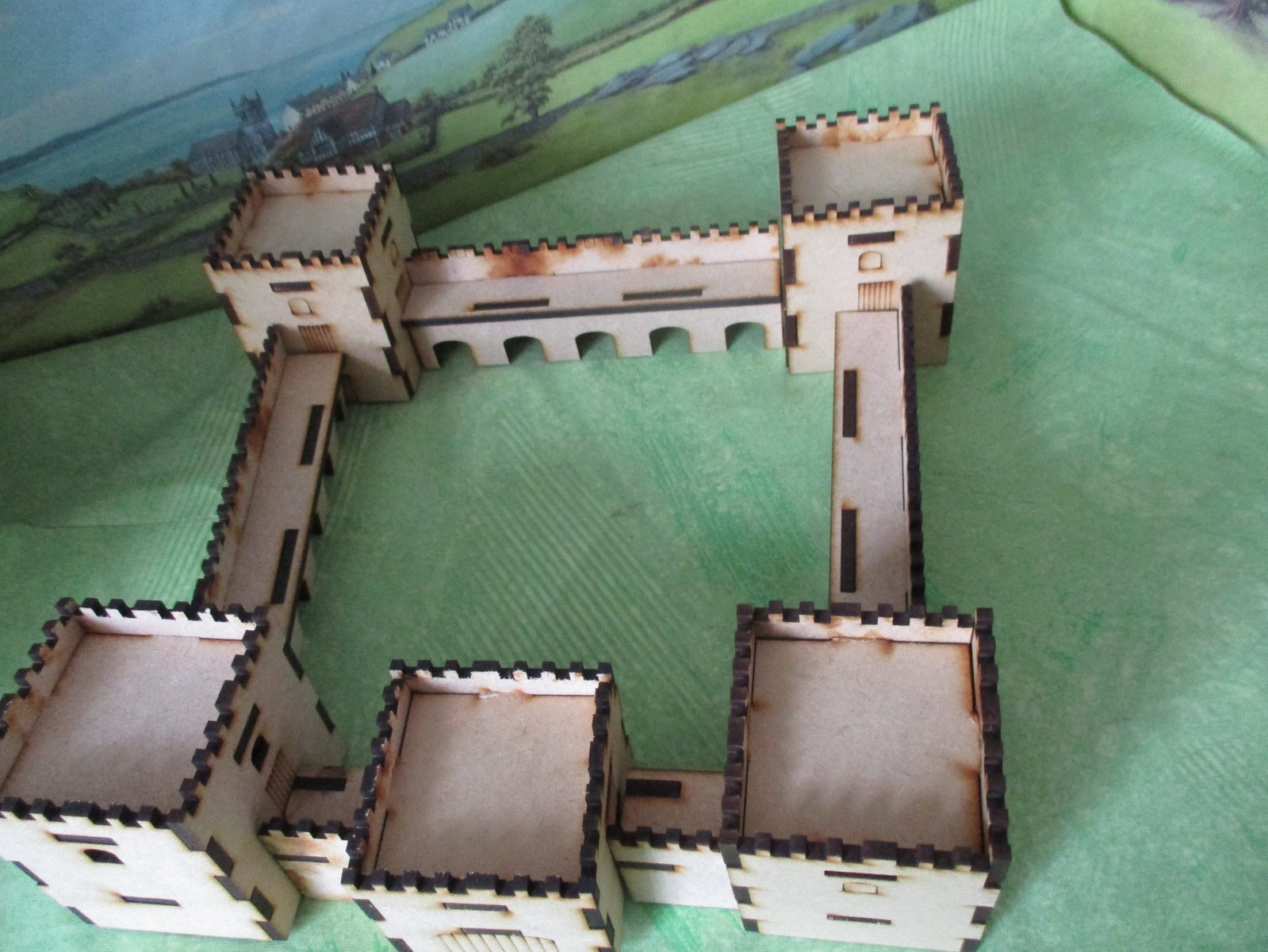 10mm Castle Fort Napoleonic medieval Max 325x200x63mm High Laser Cut ...